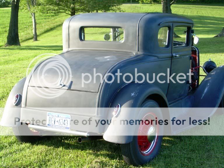Pics of model a coupes with bobbed rear fenders | The H.A.M.B.