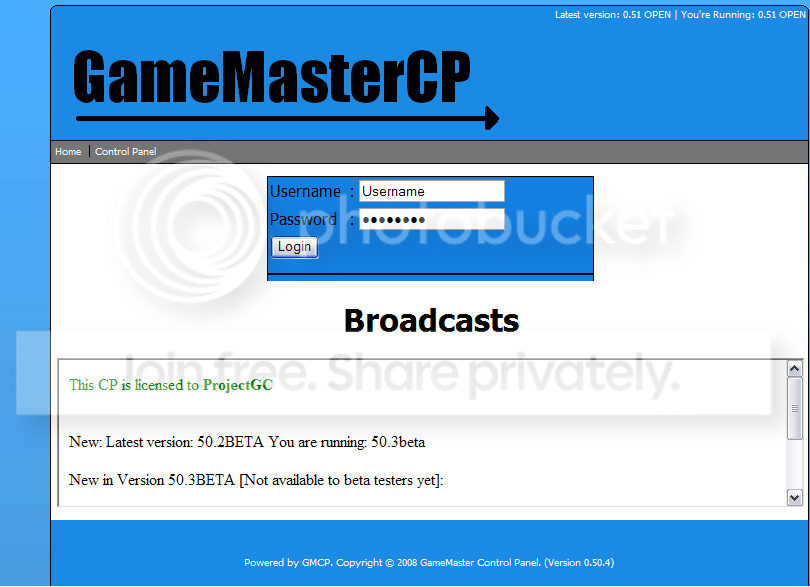 Peri-OdinCP/CMS[Release] | RaGEZONE - MMO Development Forums